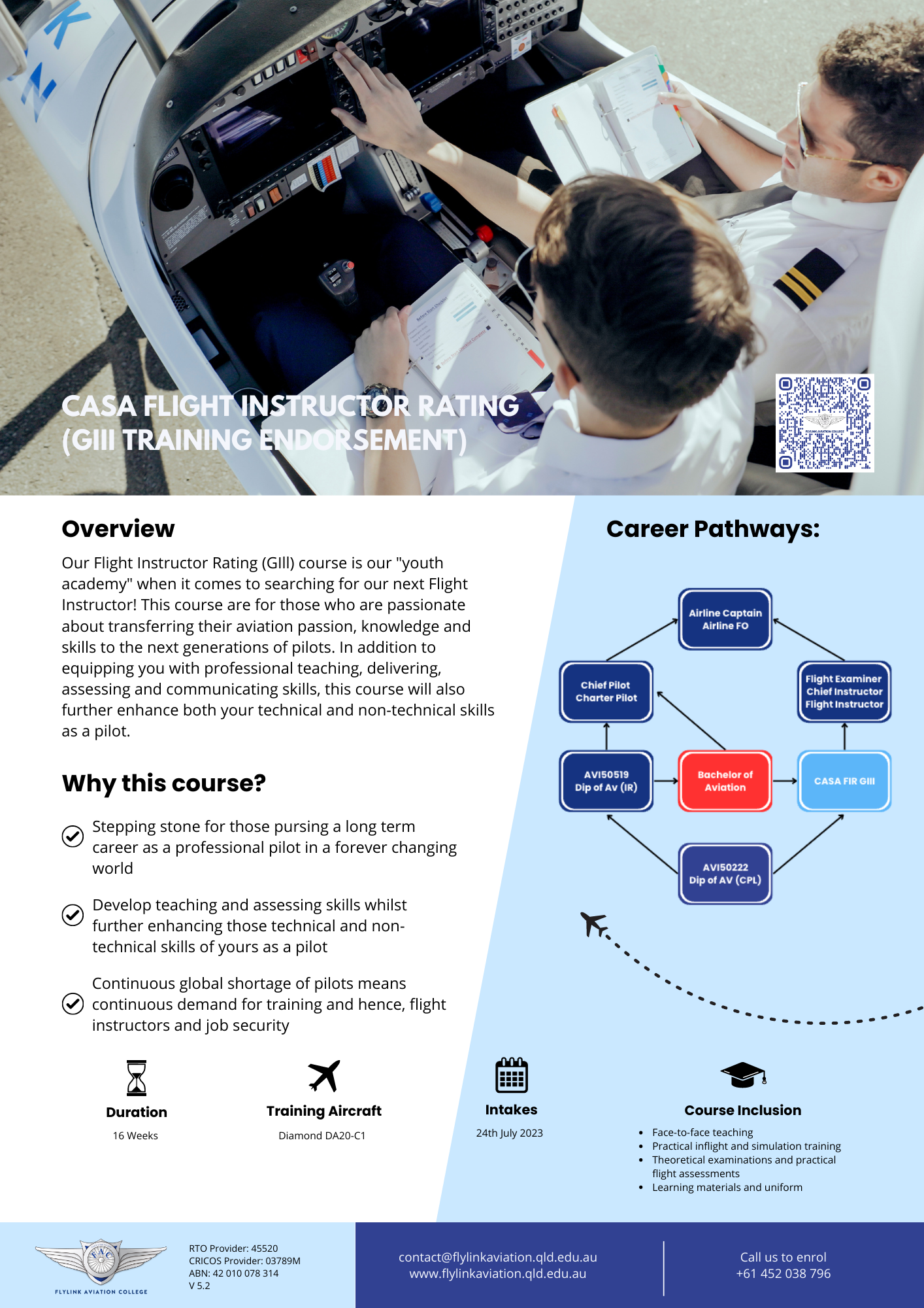 Flight Instructor Rating GIII | Flylink Aviation College