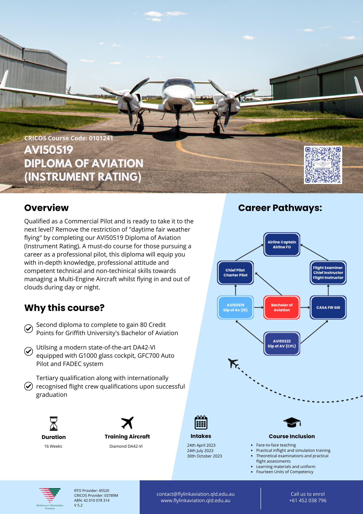 Diploma Of Aviation | IR | Flylink Aviation College